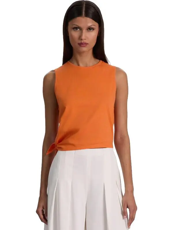 Alice + Olivia Johnnie Side Tie Tank - Orange
