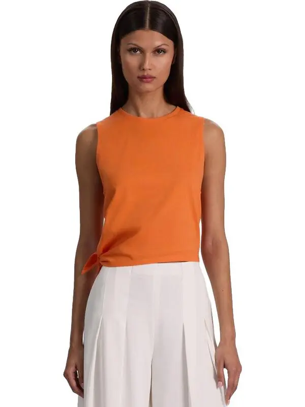 Alice + Olivia Johnnie Side Tie Tank - Orange