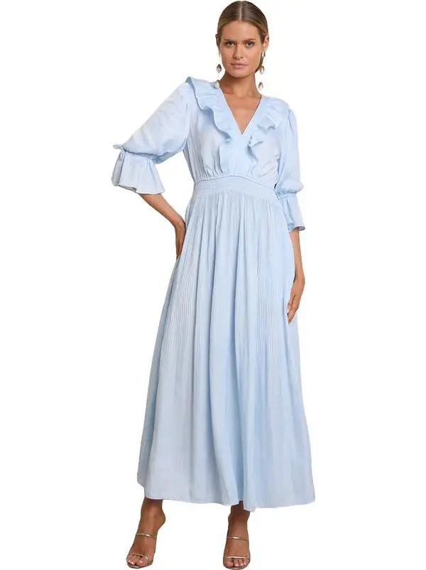 Hale Bob Meridian Charmeuse Maxi Dress - Blue