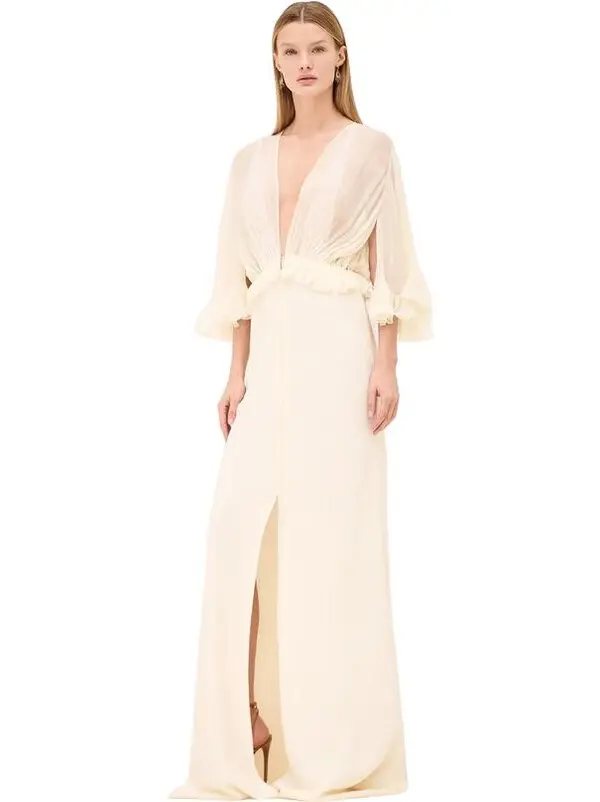 Alexis Alloro Dress - Yellow / Floral / Gray