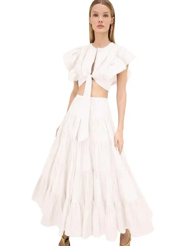 Alexis Ondine Skirt - White