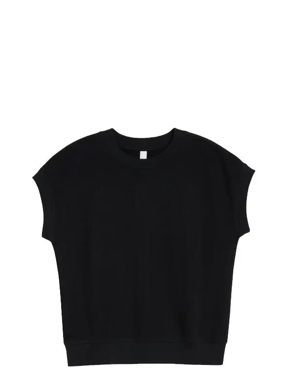 Zella Go Easy Terry Cotton Blend Sweatshirt - Black