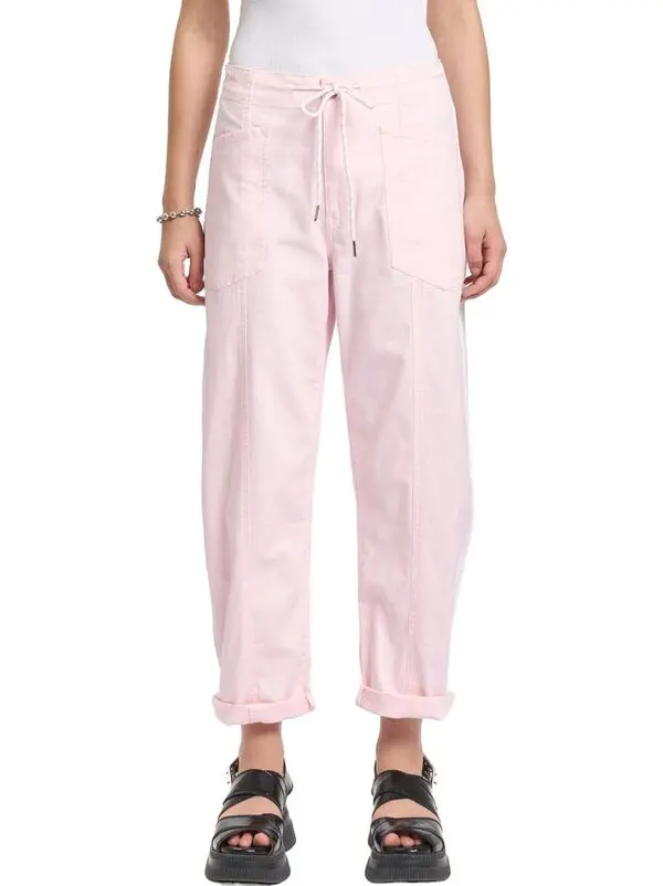 DAZE Villa Cuffed Drawstring Pants - Petal