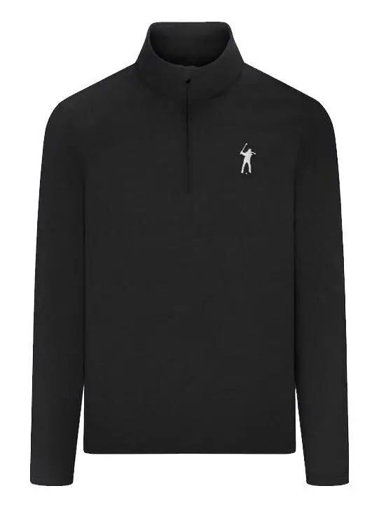 EASTSIDE GOLF Signature Quarter Zip Pullover - Black