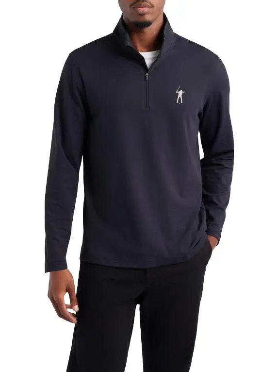 EASTSIDE GOLF Signature Quarter Zip Pullover - Black