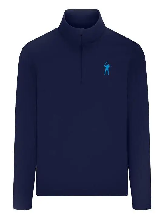 EASTSIDE GOLF Signature Quarter Zip Pullover - Navy
