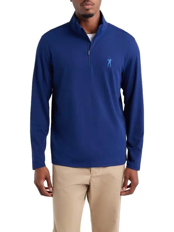 EASTSIDE GOLF Signature Quarter Zip Pullover - Navy