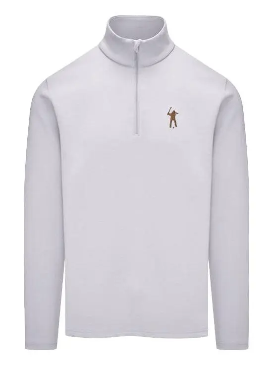 EASTSIDE GOLF Signature Quarter Zip Pullover - Opal Grey