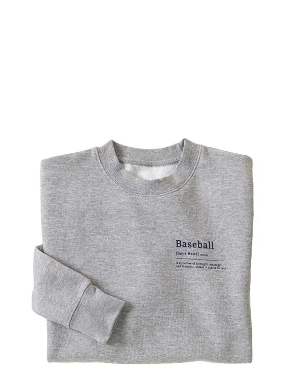 UNCOMMON GOODS The Definition Of Baseball Sweatshirt - Gray