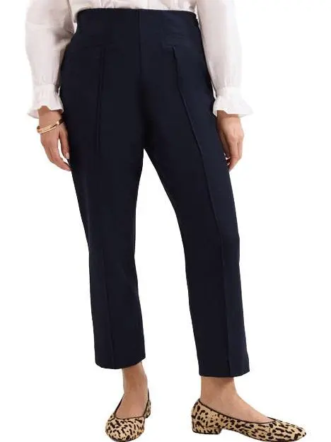 PHASE EIGHT Miah High Rise Cropped Trousers - Navy