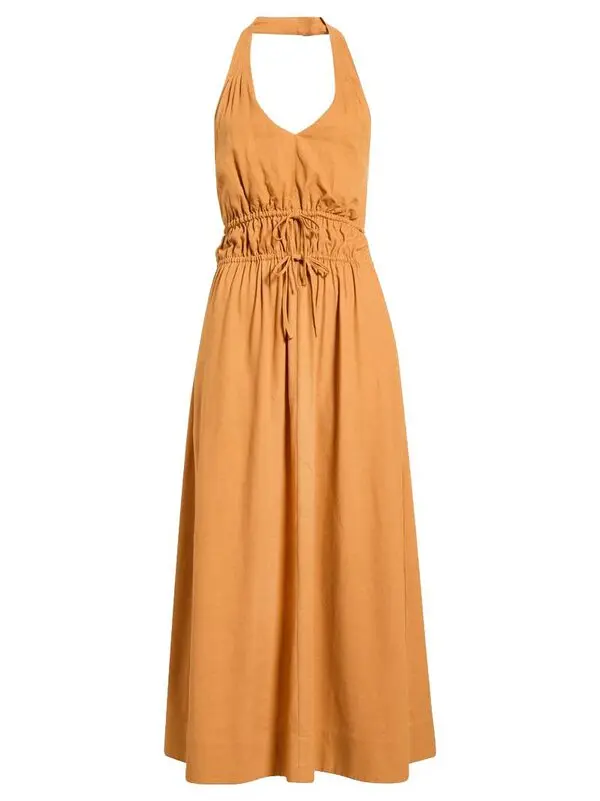 Paige Alysha Halter Midi Dress - Monarch