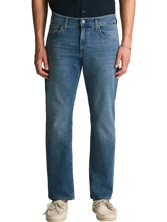 MAVI Matt Relaxed Straight Leg Jeans - Mid Indigo Brushed W