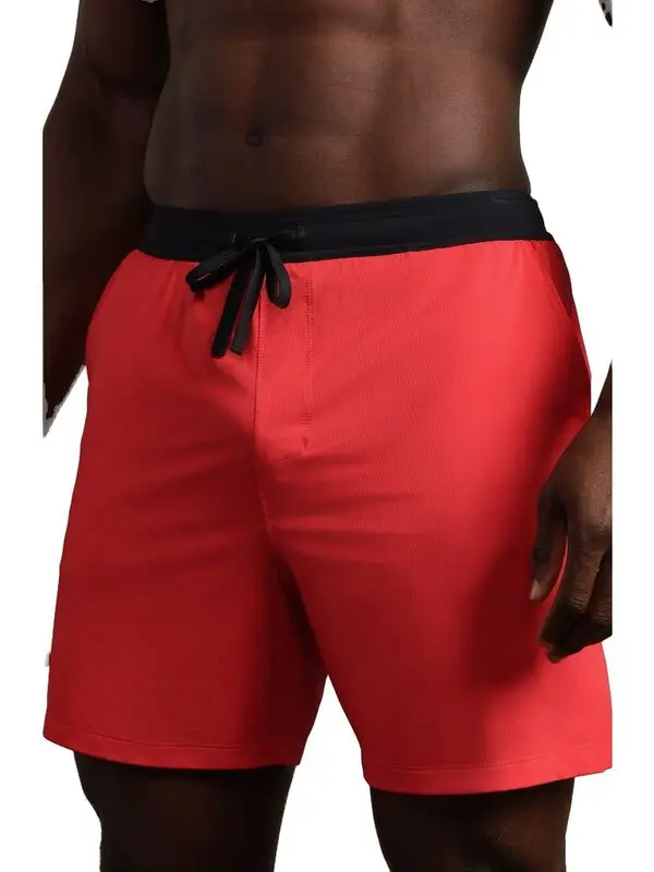 RHONE Endure 6-inch Lined Training Shorts - Cabana Red