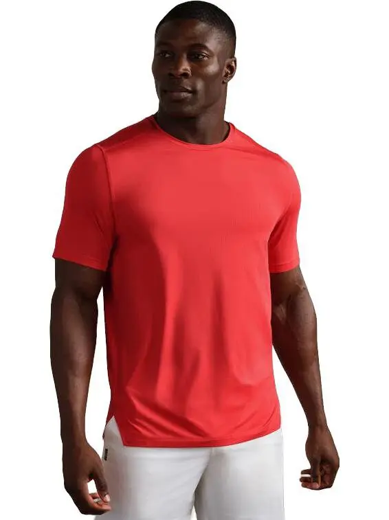 RHONE Endure Crewneck Short Sleeve Performance T-shirt - Cabana Red