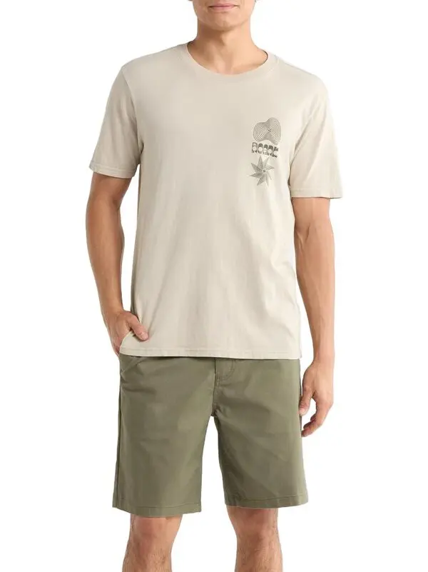 ROARK Photograph Cotton Graphic T-shirt - Fossil