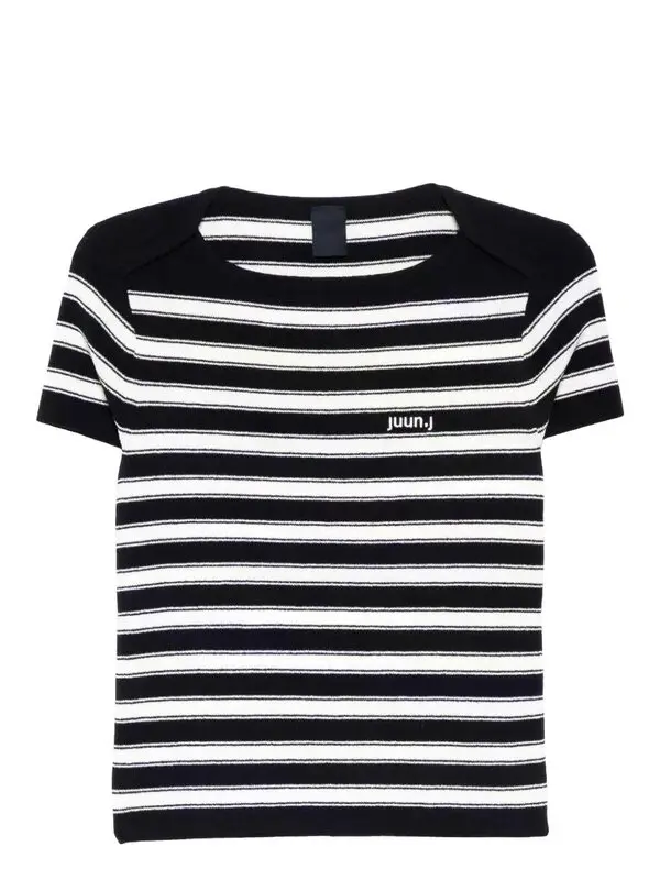 JUUN.J Striped T-shirt - Blue