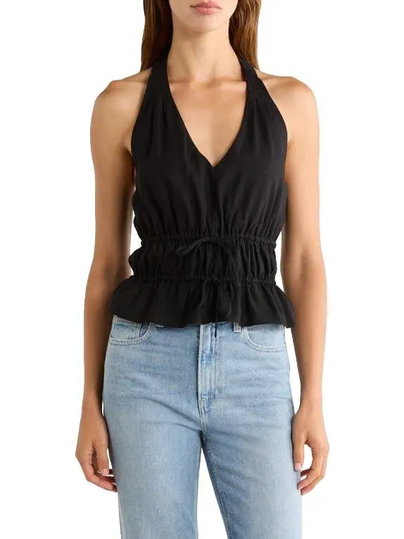 Paige Alysha Halter Top - Black