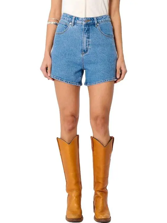 Abrand Denim Venice High-rise Denim Shorts - Debbie
