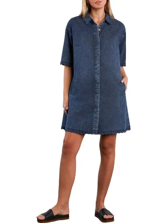 WASH LAB DENIM Wanderbloom Shirtdress - Petal Dream