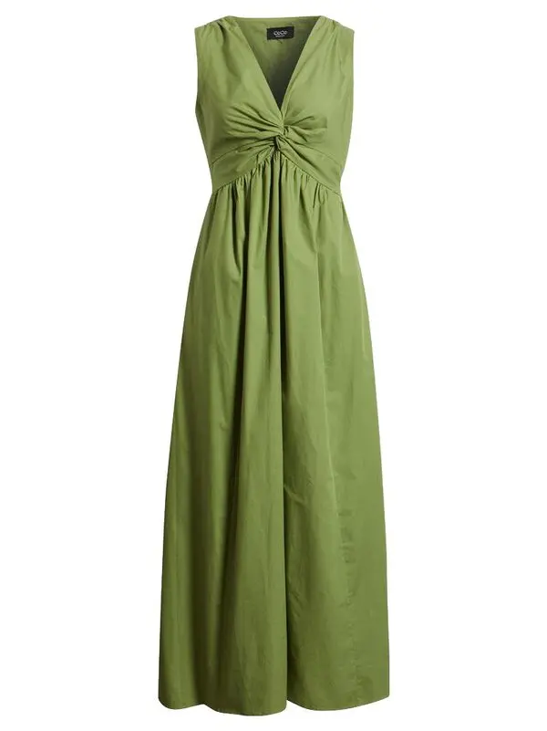 CECE DUPRAZ Sleeveless V-neck Midi Dress - Baha Palm