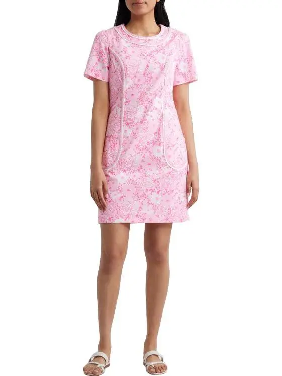 Lilly Pulitzer® Adetta Floral Print Sheath Dress - Conch Shell Pink Burst Of Joy