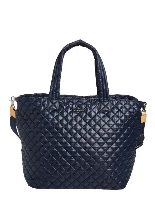 Mz Wallace Large Metro Deluxe Quilted Nylon Tote - Dawn