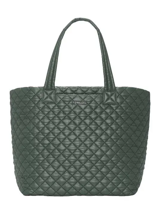 Mz Wallace Large Metro Deluxe Quilted Nylon Tote - Juniper