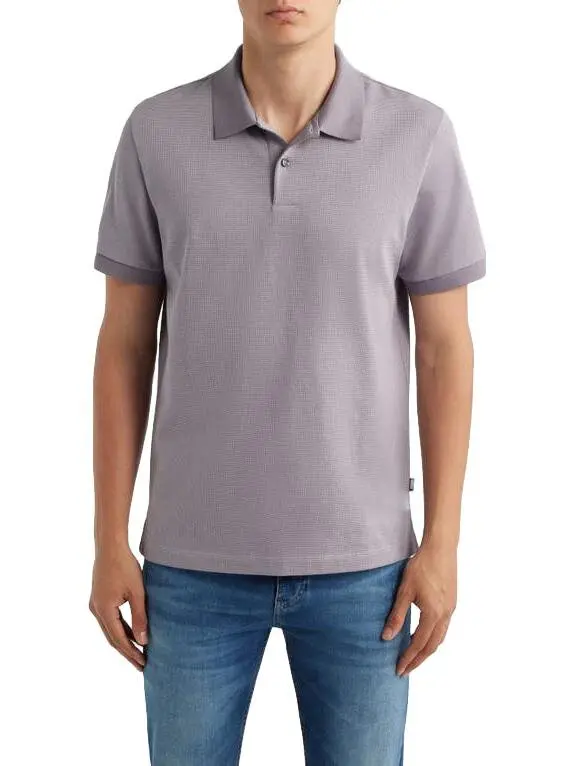 BOSS Parlay Cotton Piqué Polo - Medium Purple