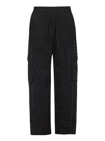 Mcm Monogram Cargo Pants In Recycled Nylon - White