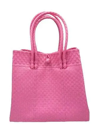 SARAH STEWART Maxi Piper Handwoven Tote - Bubblegum