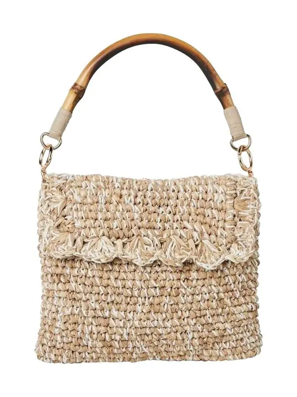 SARAH STEWART The Sabrina Shoulder Bag - Ecru And White