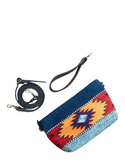 AMASOUK Convertible Clutch With Zapotec Pattern - Red