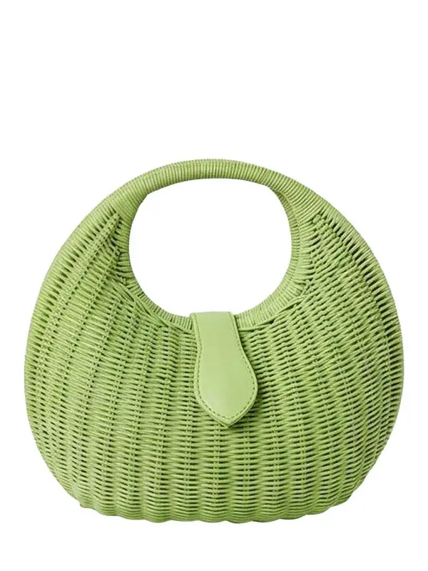 SARAH STEWART Matilda Woven Purse - Lime