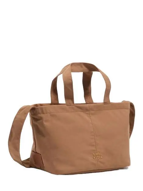Bimba Y Lola Crossbody Bag With Metallic Logo - Cinnamon