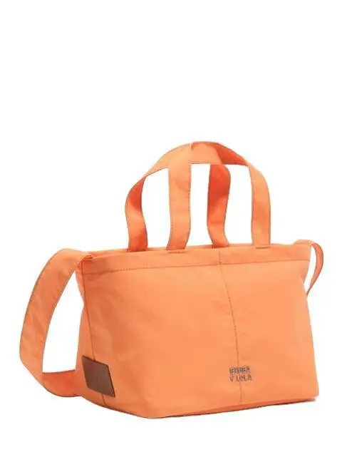Bimba Y Lola Crossbody Bag With Metallic Logo - Orange