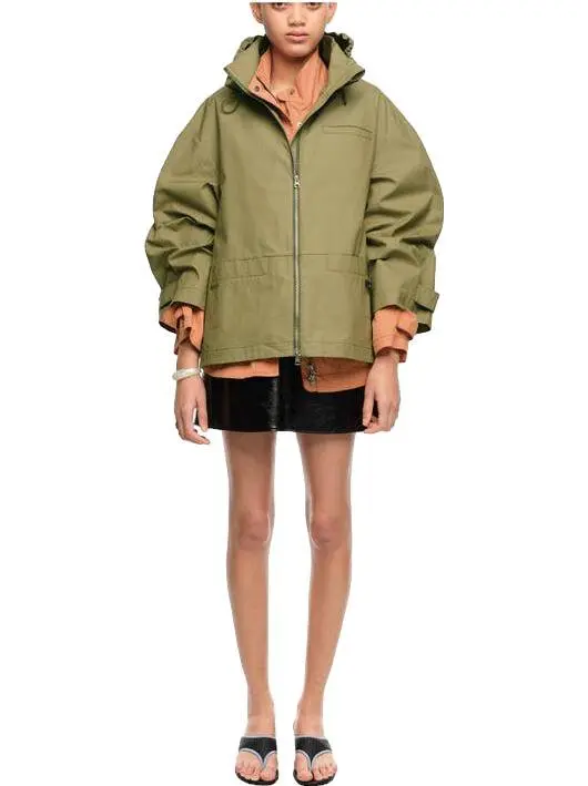Bimba Y Lola A-line Technical Trench - Light Khaki