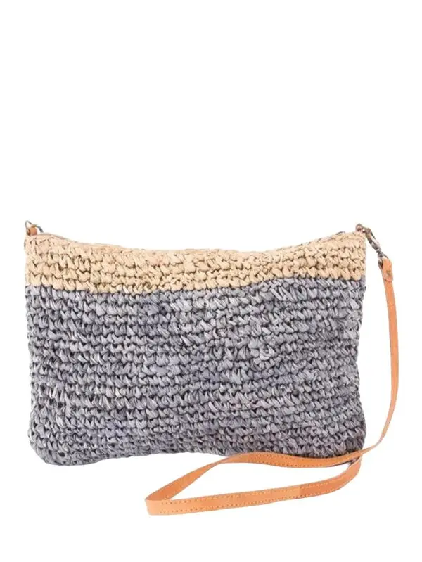 SARAH STEWART The Summer Stripe Clutch - Denim Stripe