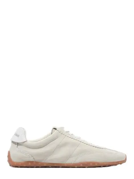 Bimba Y Lola Suede Sneakers With Scalloped Detailing - Light Mint