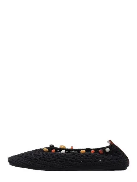 Bimba Y Lola Hand-crocheted Ballerina With Stone Embellishments - Black