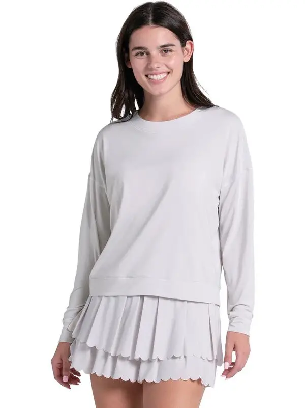 Lucky In Love Hype" Long Sleeve Top - Birch