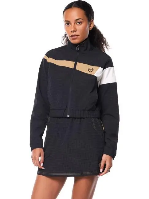 SERGIO TACCHINI Roma Color Block Track Jacket - Black Beauty