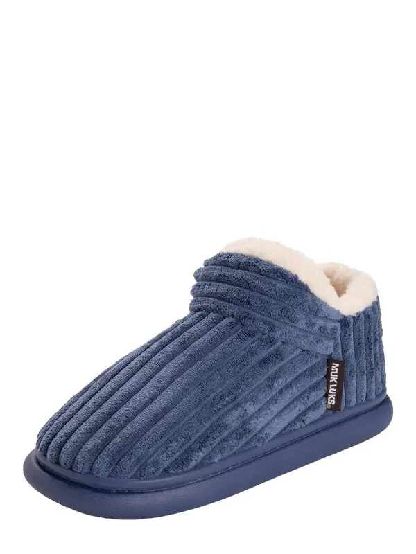 MUK LUKS Aveline Bootie Slipper - Blue