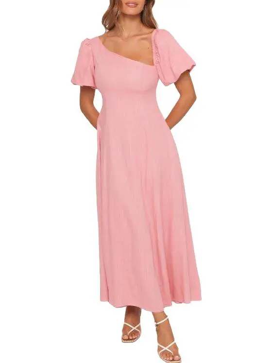 PETAL & PUP Franca Midi Dress - Pink