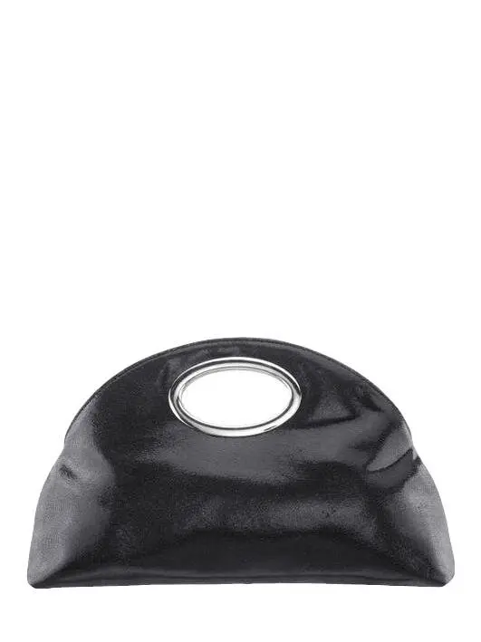 Nina Jael Top Handle Clutch - Black