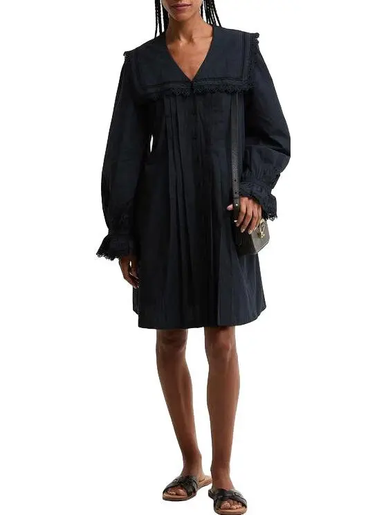 Barbour Tisbury Long Sleeve Mini Dress - Dark Navy