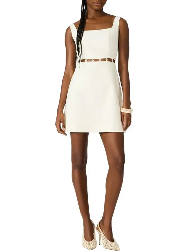 Steve Madden Mariette Cutout Sleeveless Dress - Antique