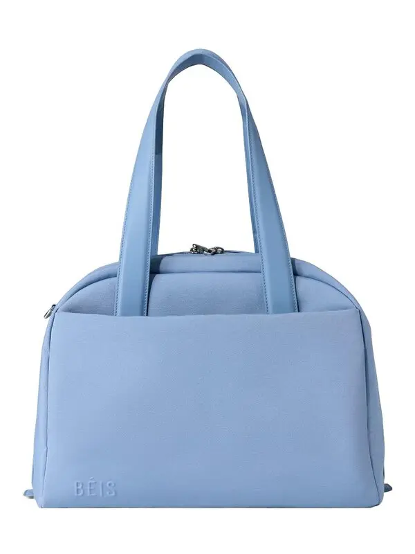 BEIS The Duffle Travel Bag With Laptop Sleeve And Trolley Pass-through - Dusty Blue