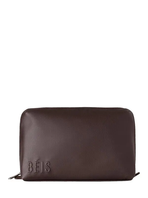 BEIS The Medium Cosmetic Pouch - Espresso