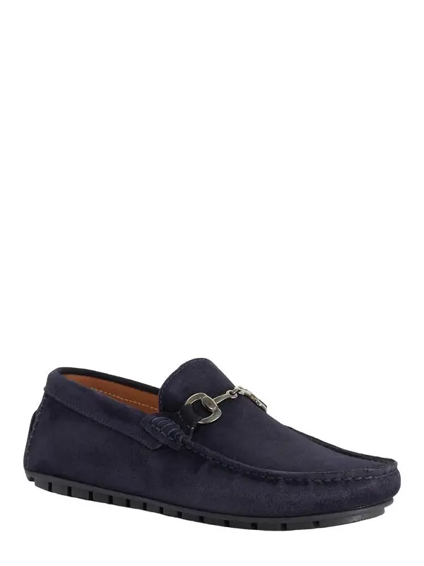Dune London Brackon Bit Loafer - Navy