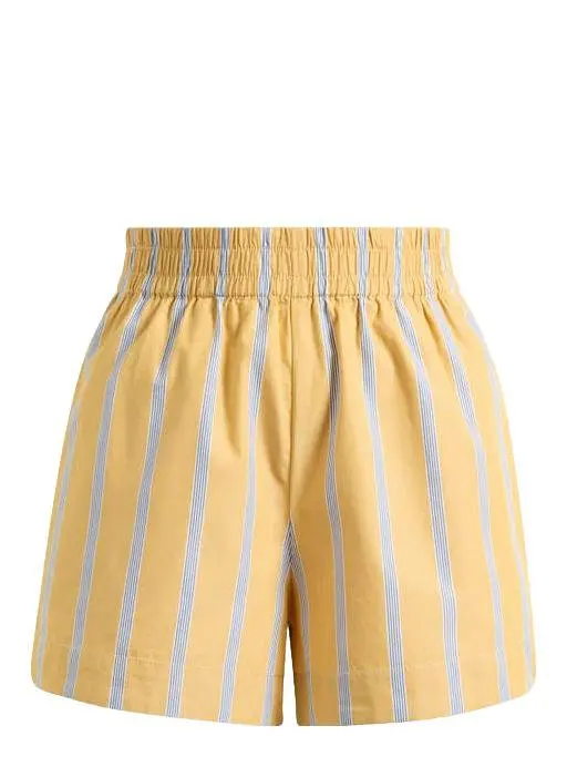 Madewell Pull-on Shorts In Washed Cotton Poplin - Chantrelle